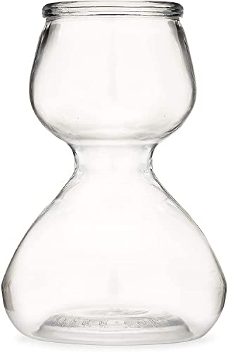QUAFFER Double Bubble Layered PLASTIC Shot Glass Plus Recipe Card – Clear Chaser Shot Glass Jigger for Smooth Tasty Shots – Fun Unique Split Shot Glasses Barware (Set of 4)