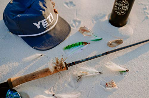 Moonshine Rod Co. Fly Fishing Rod with Carrying Case and Extra Rod Tip Section Fast Action, The Outcast II, 9wt 9'