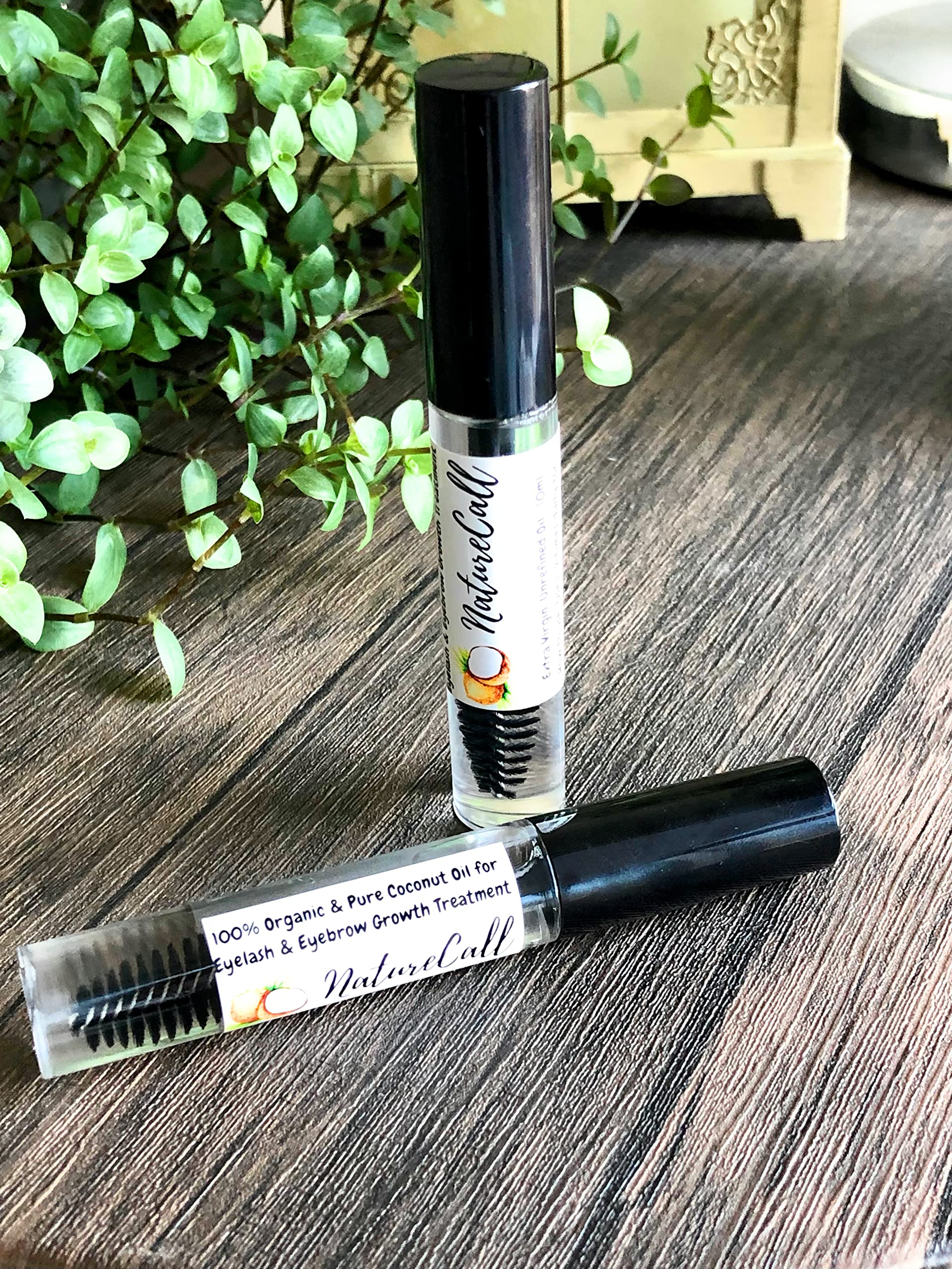 NatureCall Coconut Oil for Eyelash and Eyebrow Growth (pack of 1, 10ml bottle)