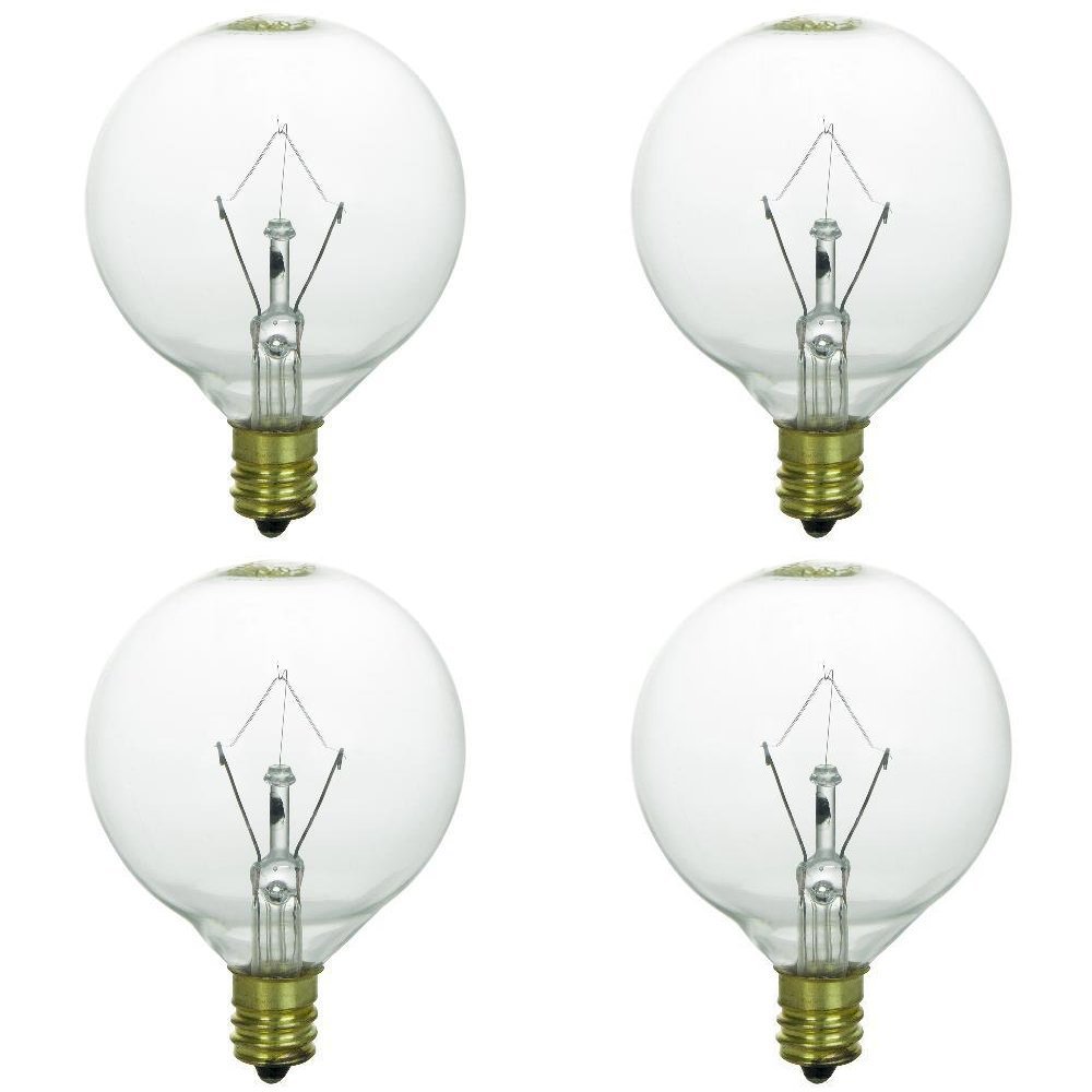 Memotronics 25 Watt Extra Long Life Bulb for Scentsy Full-Size Scented Wax Warmers, KE-25WLITE, 25W, 120 Volt, Pack of 4 Bulbs