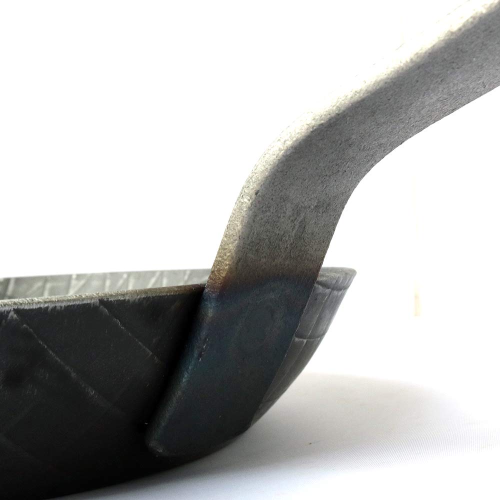 turk Iron Frying Pan (for Roasting) (11.0 inches (28 cm) Deep with Support Grip, Black