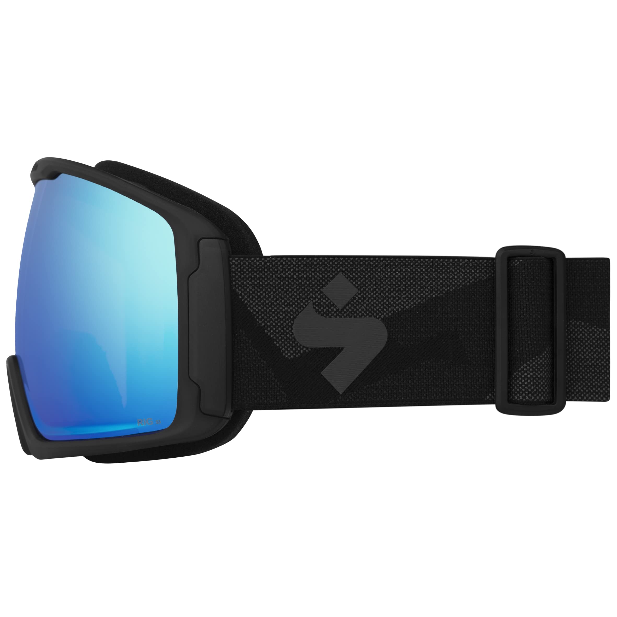 Sweet Protection Clockwork MAX RIG Reflect Snow Goggles - Ski and Snowboard UV Protection, Anti-Fog, and GORE Protective Vent, RIG Emerald/Matte Black/Black Trace