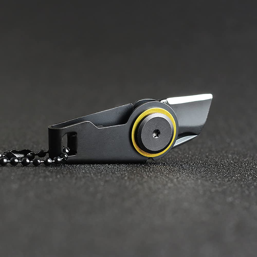 Vittqsuier (2 Packs) Mini Zipper Knife/Outdoor Survival EDC Gadget/Key Chain Pendant Pocket Knife