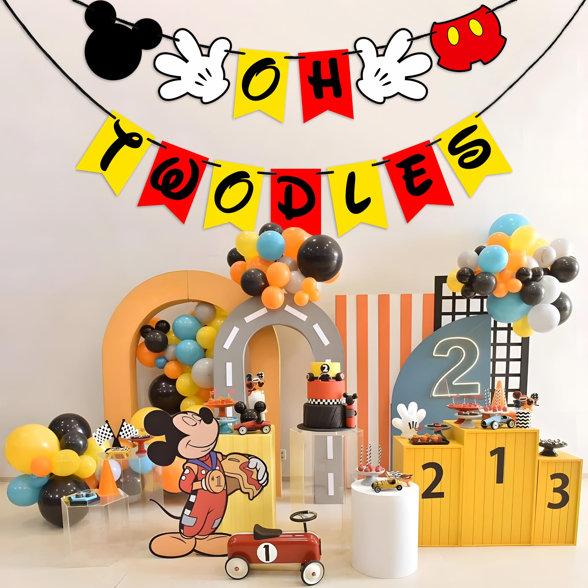 Oh Twodles Banner for Mouse Birthday Party Decorations 2nd Birthday Decorations Banner Oh Twodles Birthday Party Supplies Boy
