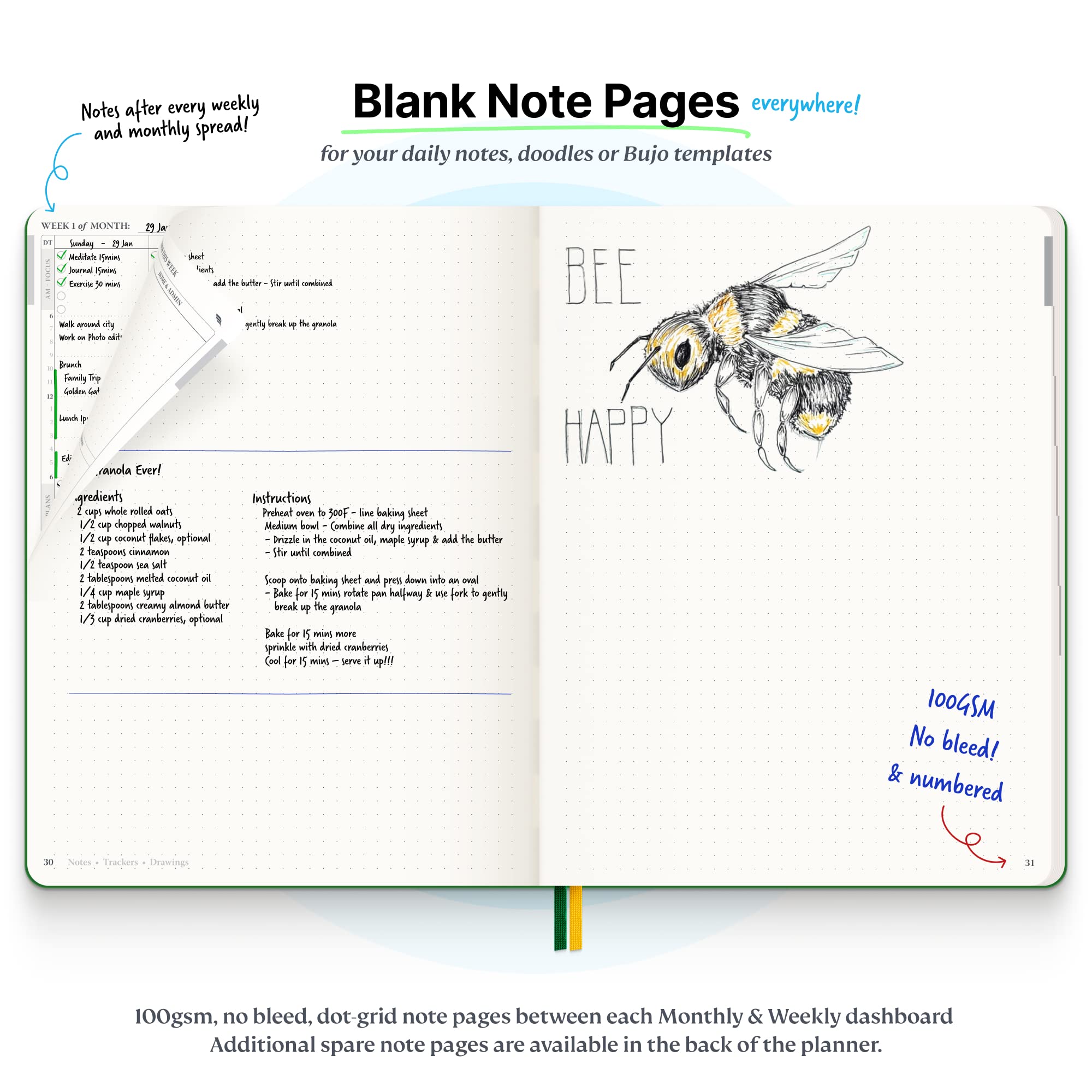 Purpose Planner Notebook B5 Undated 2024-2025 Daily Weekly and Monthly Productivity Journal Goal Setting Tool for Work, Moms, ADHD Planner for Adults Life Organizer (7.5”x9.8” Navy Hardcover)