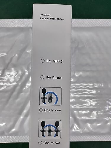 SNZIYAG Wireless Lavalier Microphone for iPhone iPad,Plug-Play Wireless Mic for Recording, Live Streaming, YouTube, TikTok, Facebook, Intelligent Noise Reduction, Auto Sync, No APP(2pcs mic)