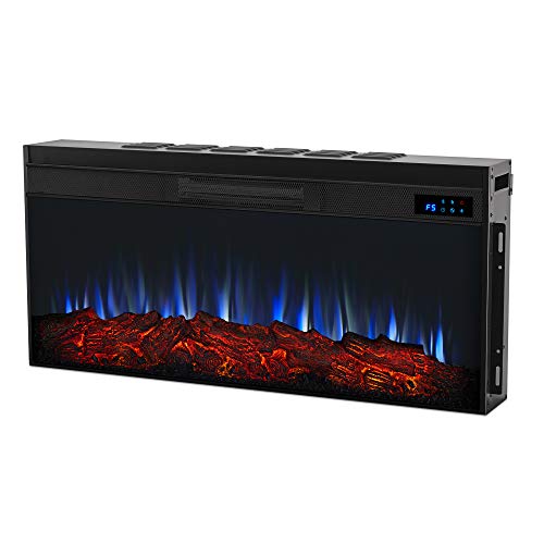 Real Flame White Alcott Landscape Electric Fireplace