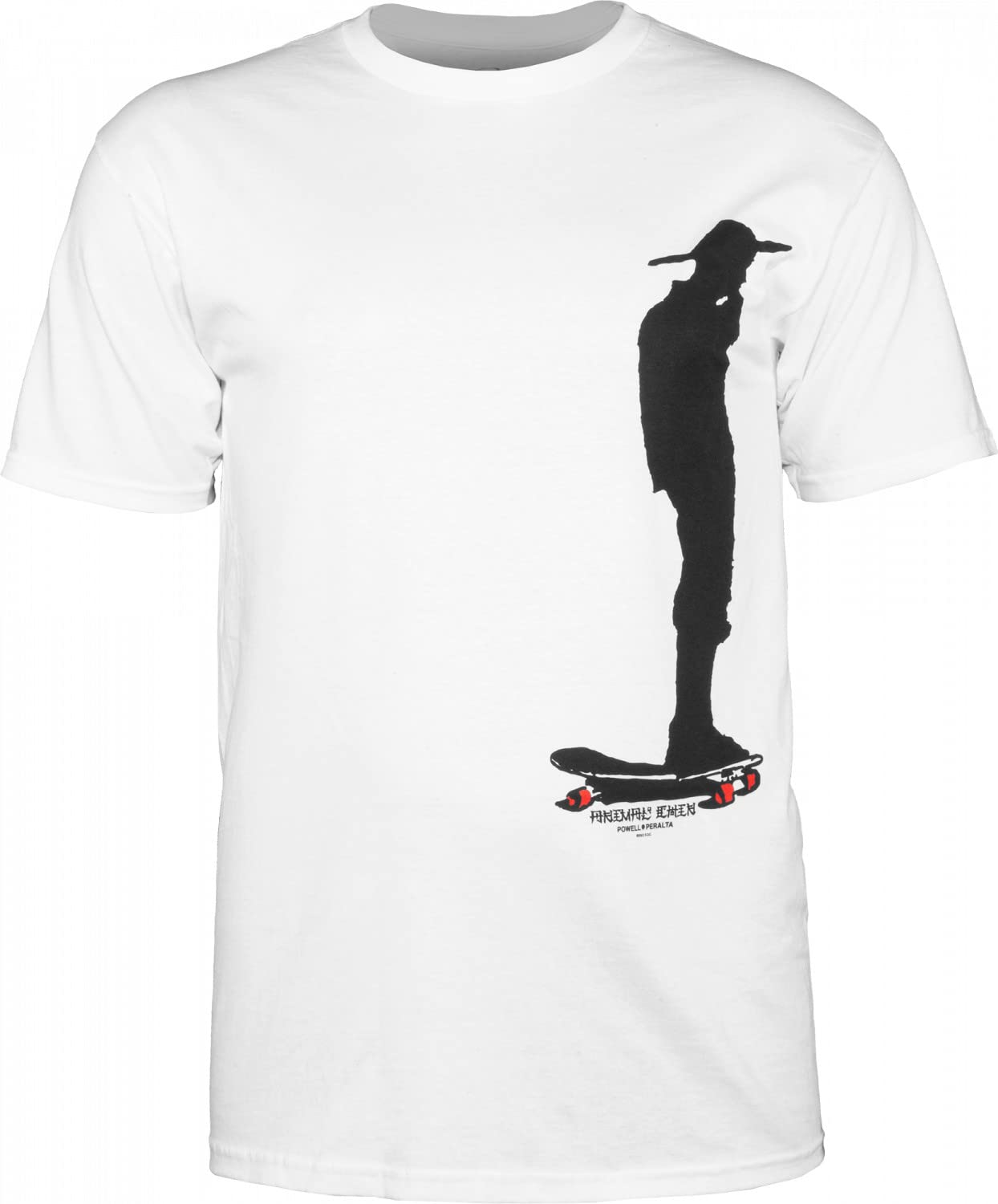Powell Peralta Skateboards Bones Brigade Animal Chin T-Shirt White (XX Large)