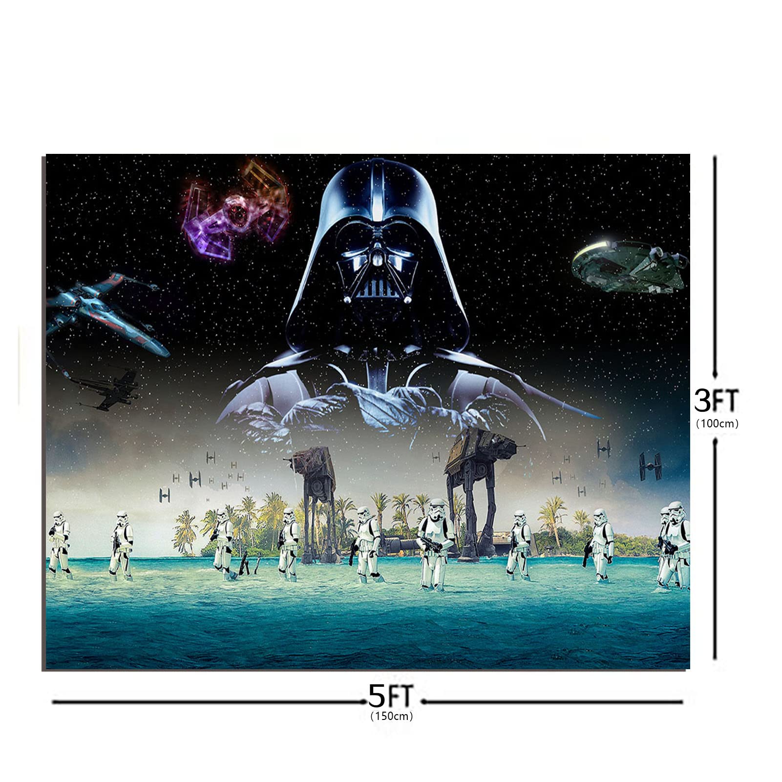 Spaceship Interior Science Fiction Series Background with Earth Photo Photography Background 5X3FT Baby Shower Kids Birthday Decorations Banner