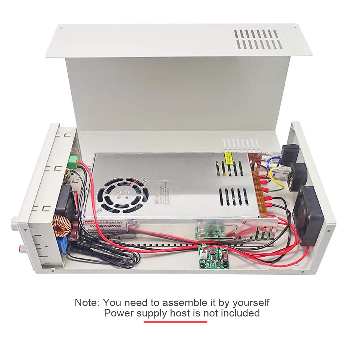 MakerHawk DC Power Supply Case Variable Adjustable Lab Bench Power Supply Buck Converter Step Down Switching Regulated Metal Housing Shell 30V 60V 6A