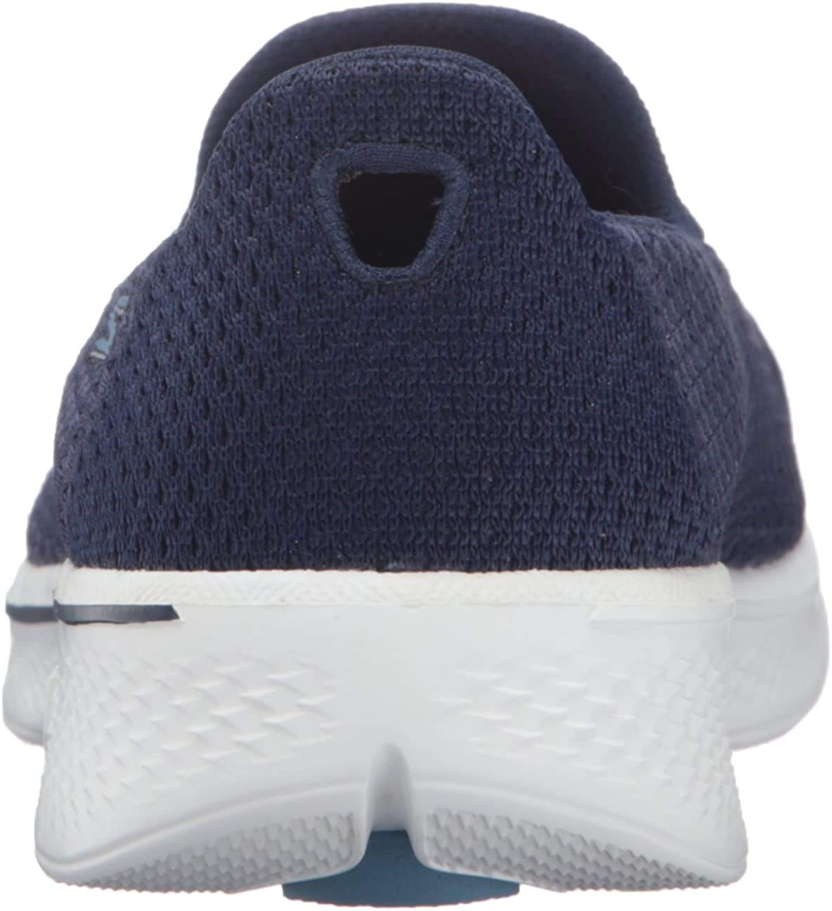 Skechers Performance Women's Go Walk 4 Kindle Slip-On Walking Shoe, Navy/White, 9.5 Wide