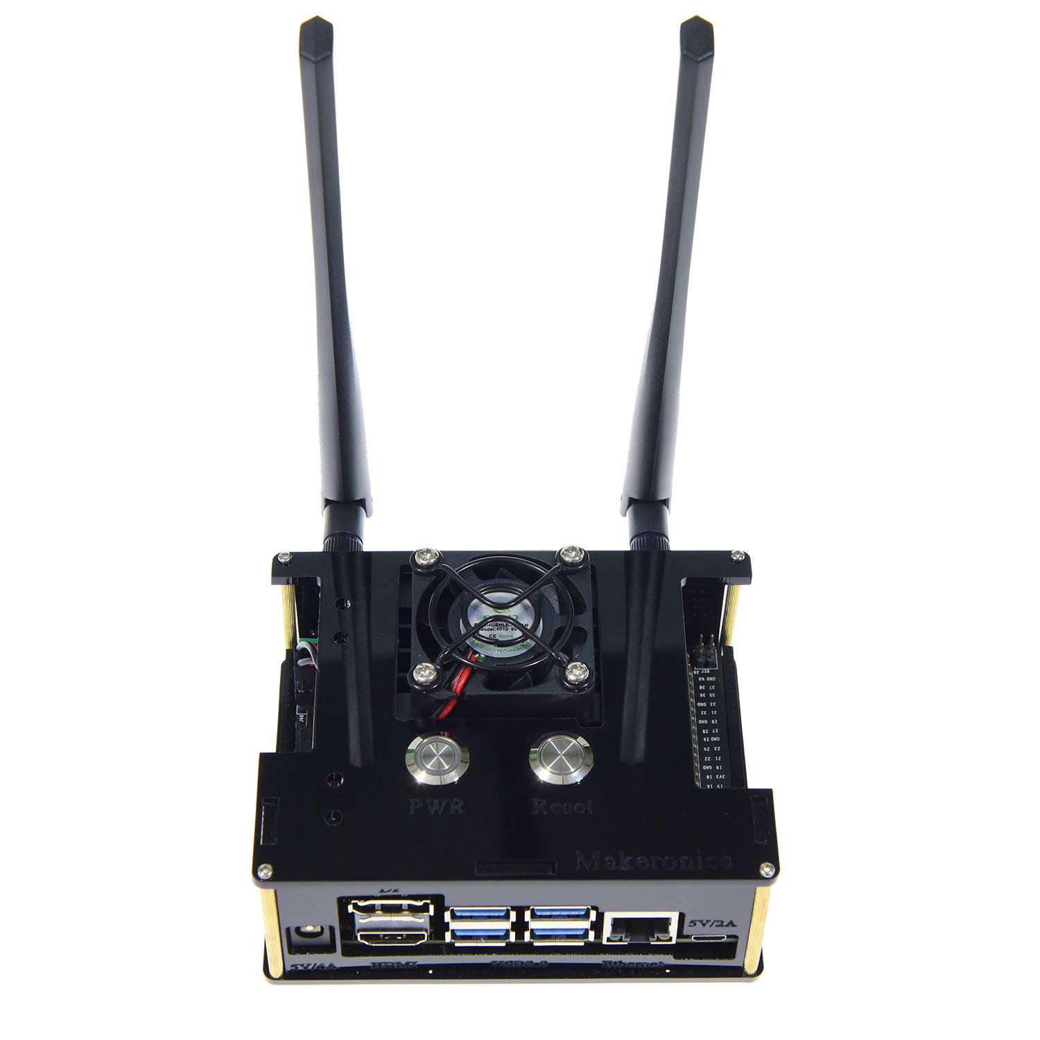 Makeronics Developer Kit for Jetson Nano -IMX 219-77 Camera Module with Camera Case| 64GB Class 10 TF Card with Card Reader | Jetson Nano Acrylic Case for A02 and B01