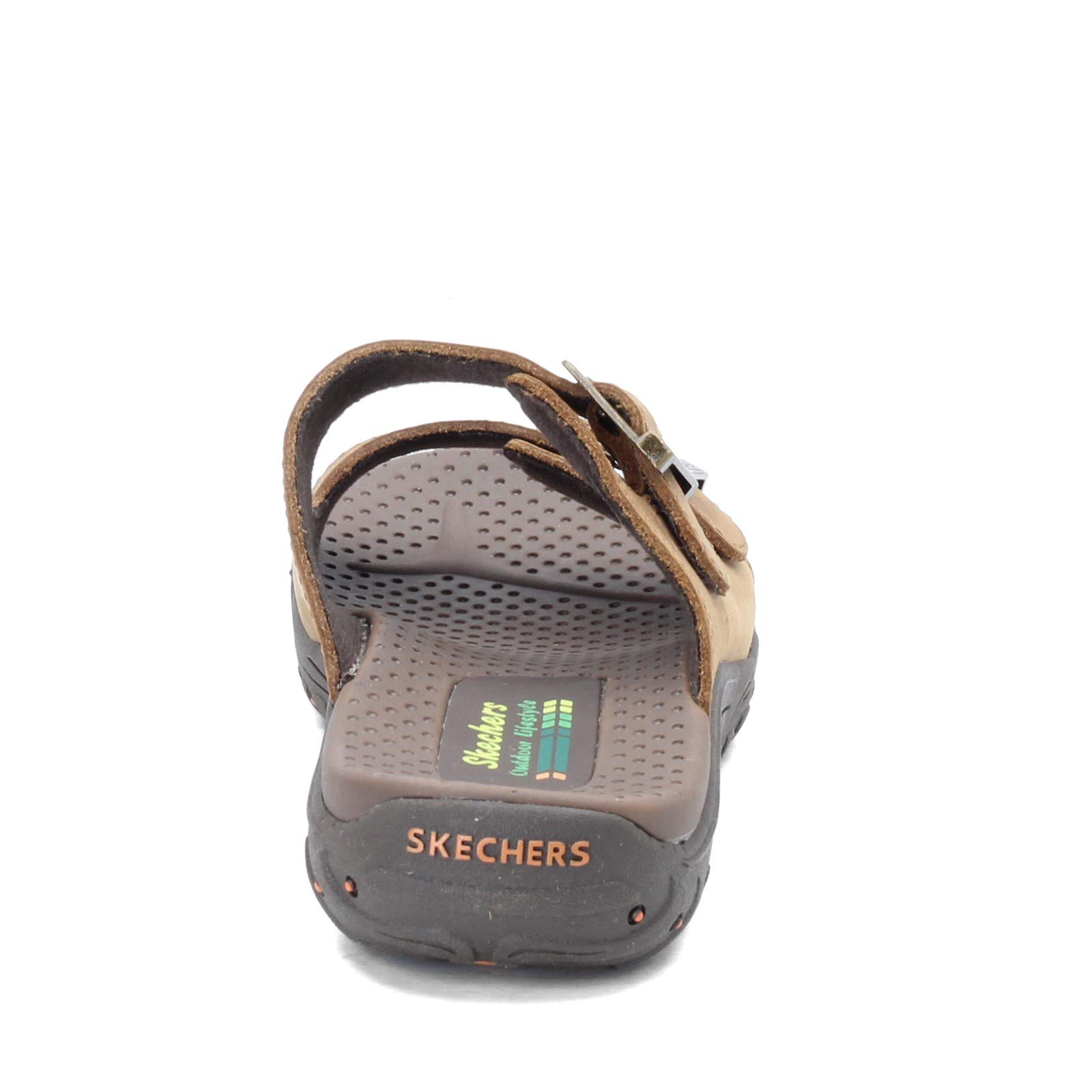 Skechers Women's Reggae-Jammin Sandal,desert crazyhorse,9 Extra Wide US