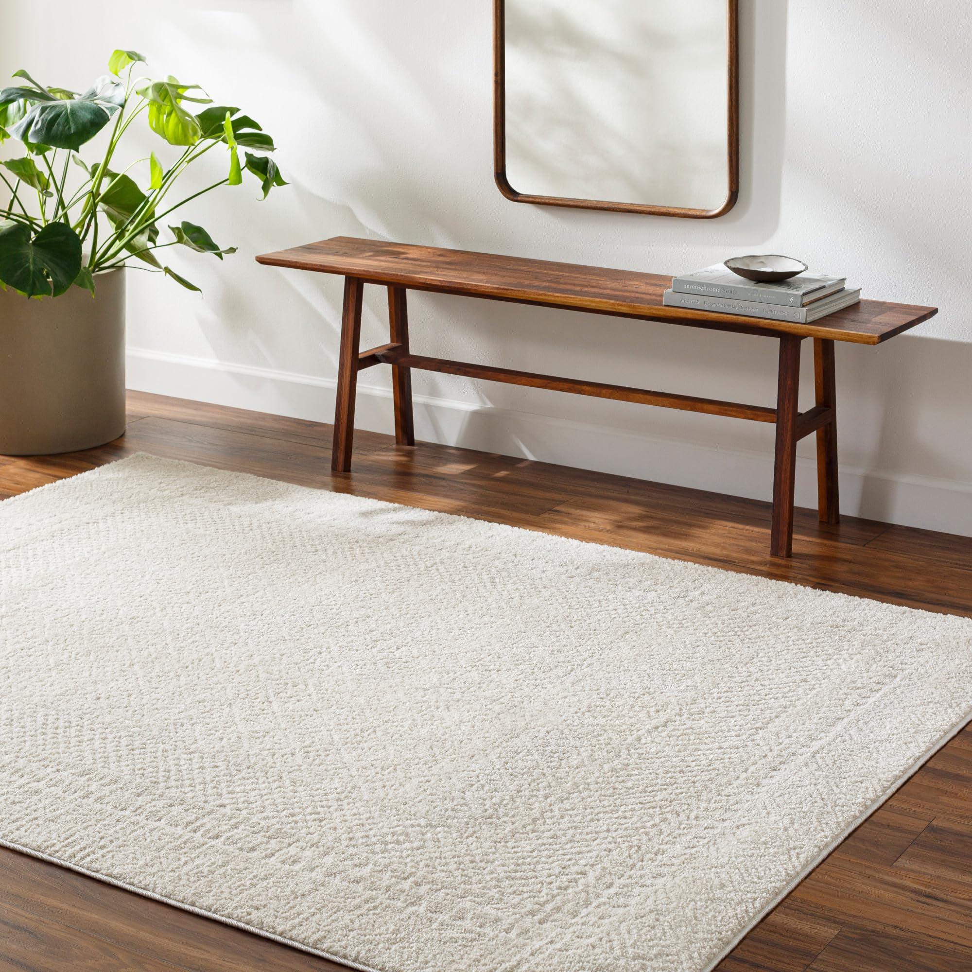 Livabliss Freud Modern Scandinavian Area Rug,9'2" x 12', Ivory
