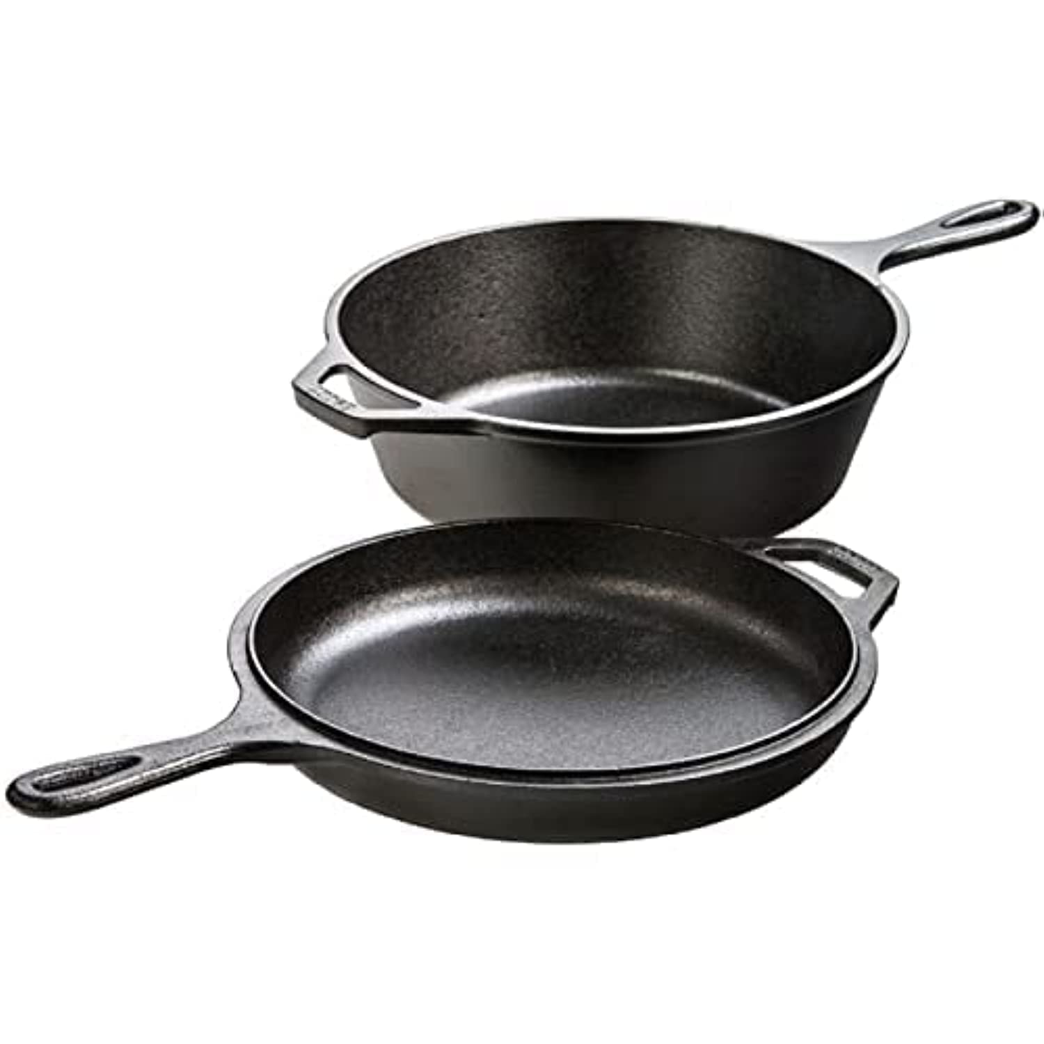 Lodge Pre-Seasoned Cast-Iron Combo Cooker and ASHH41 Silicone Hot Handle Holder Bundle
