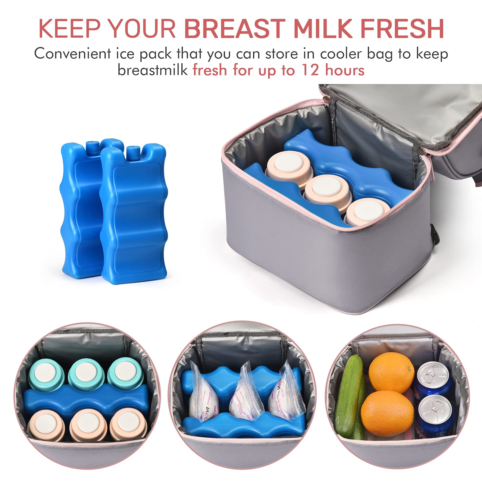 NCVI Breastmilk Cooler Bag and Baby Formula Dispenser