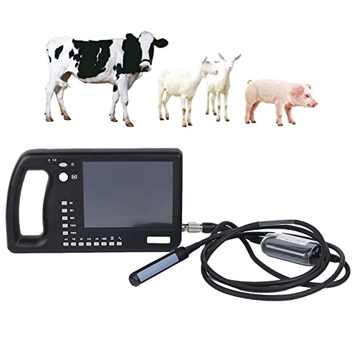 Veterinary Ultrasound Machine, Portable Ultrasound Scanner Veterinary Pregnancy, 6.5MHz Electronic Rectal Probe, Can be Used for Cattle, Horses and Donkeys