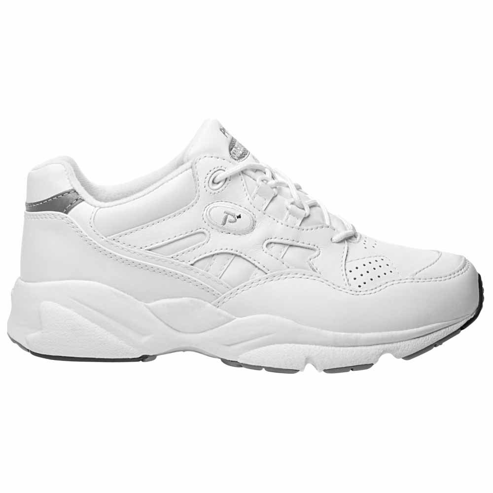 Propét Women's Stability Walker White/Pink Sneaker 6 W US
