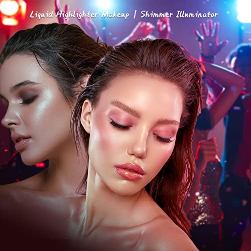 VIOLA HOUSE Body Shimmer Body Luminizer, Waterproof Moisturizing and Glow For Face & Body Liquid Highlighter, Radiance All In One Makeup Shimmer Body Lotion -100ML/3.38oz(Shallow Bronze)