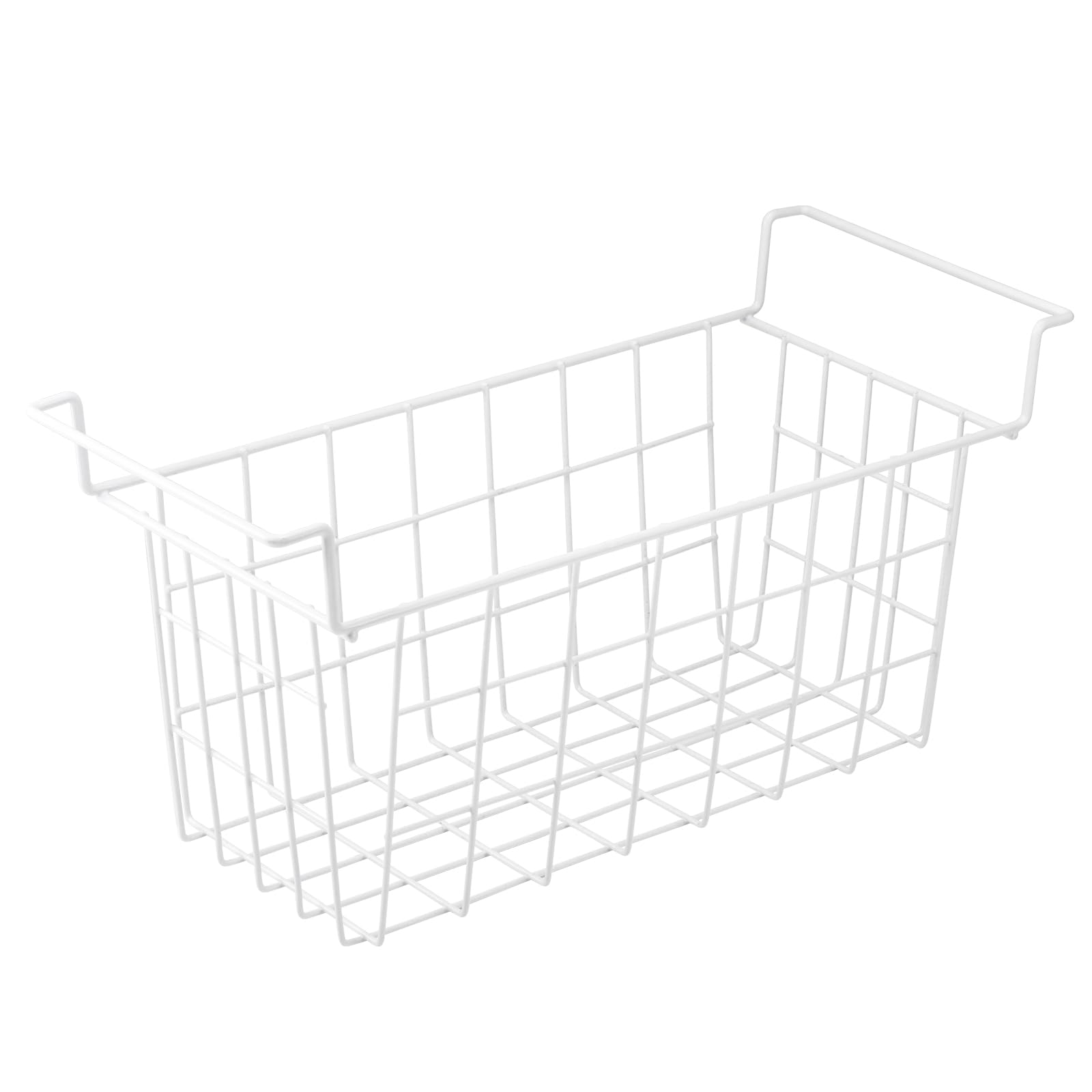 Orgneas 17.5 Inch Freezer Organizer Bins for Chest Freezer Refrigerator Basket Storage Rack Bins Deep Freezer Metal Wire Baskets 2Packs
