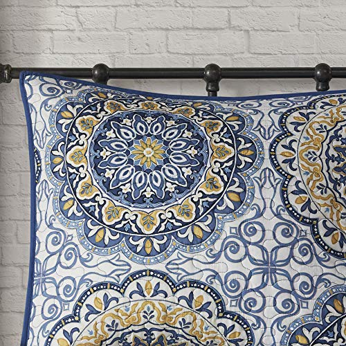 Madison Park Tangiers 6 Piece 2-in-1 Duvet Set, Blue, Cal, King/California King