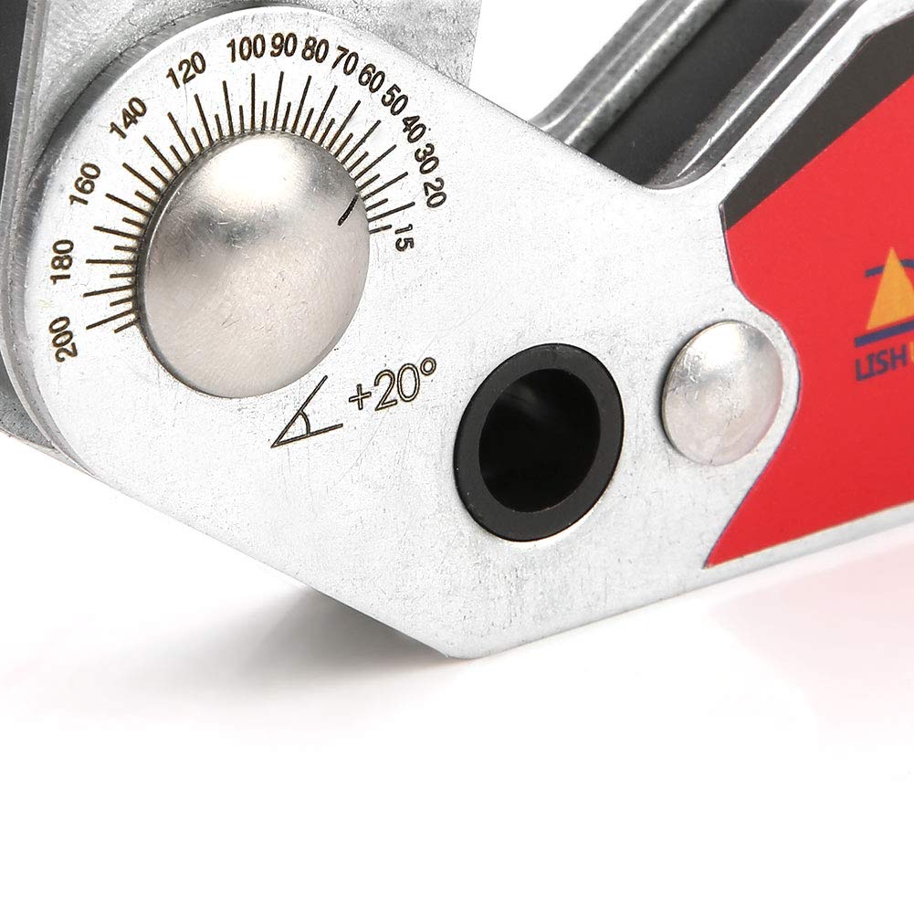 Welding Holder, 20°-200° 12cm / 4.7inch Mini Multi Adjustable Angles Welding Magnet Magnetic Holder Welder Tool Accessories Welding Tool Holder