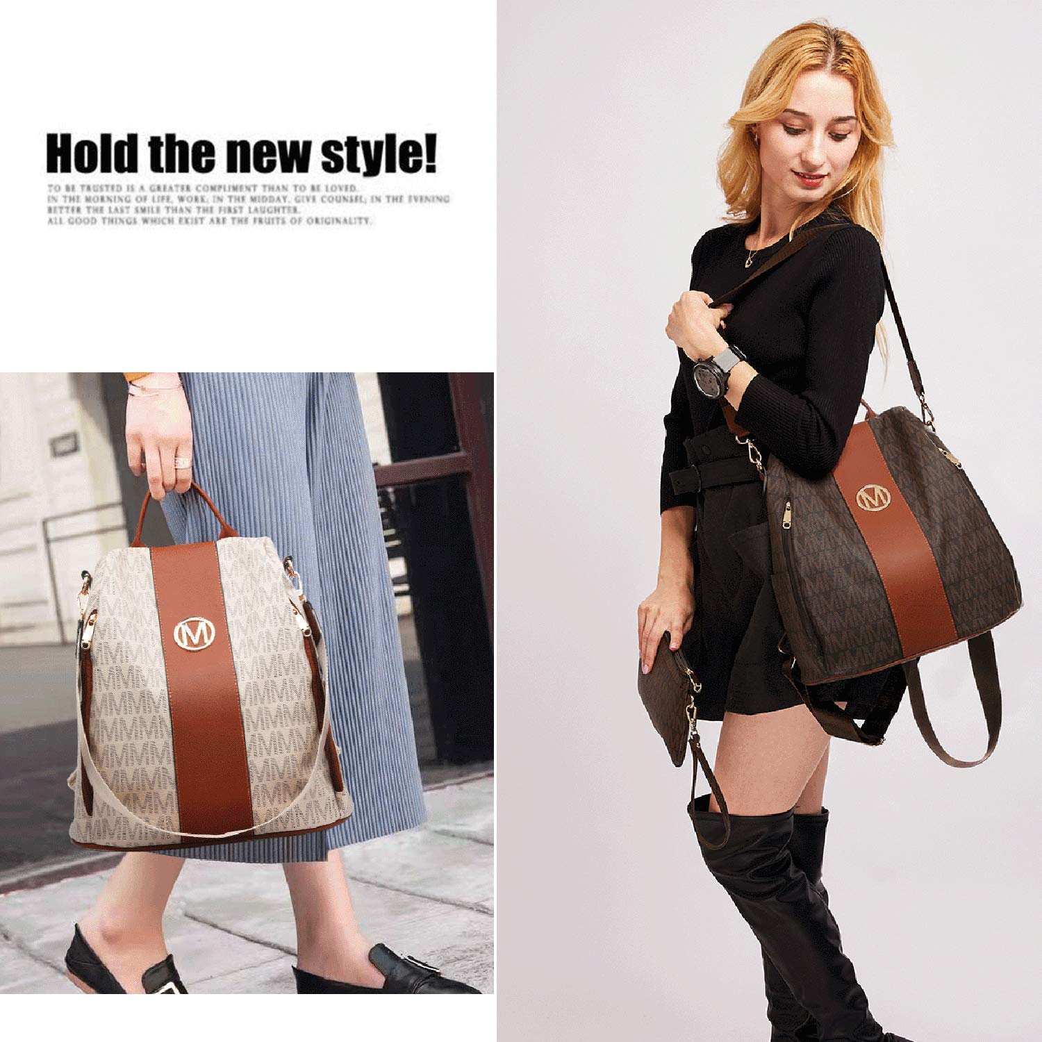MKP COLLECTION Women Fashion Backpack Purse and Small Crossbody Bag
