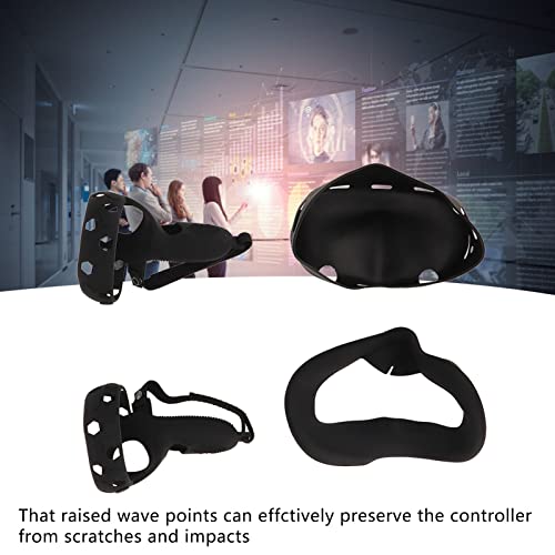 VR Silicone Protective Cover, VR Shell Cover, Grips Face Lens Protective Cover VR Shell Cover Set for Quest 2 Accessories