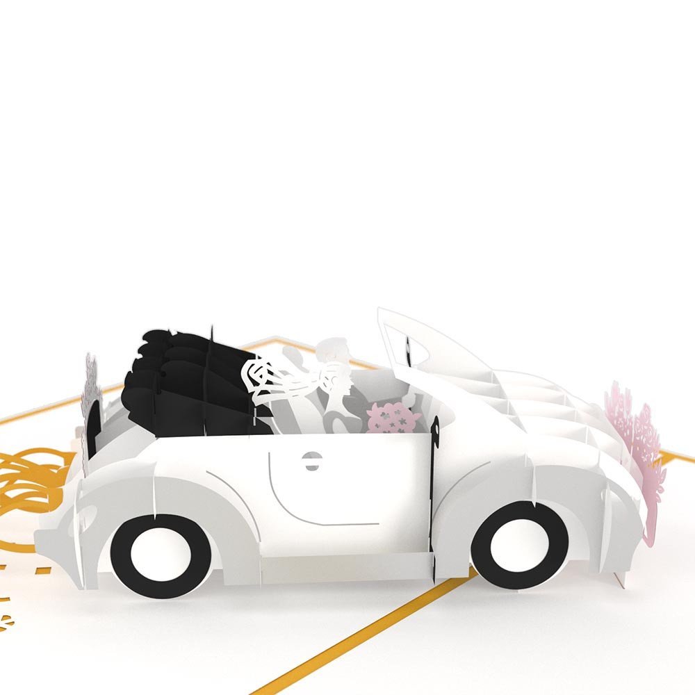 Lovepop 3D Pop Up Greeting Card - Wedding Car