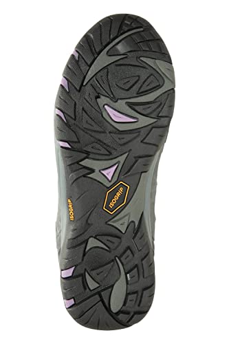 Mountain Warehouse Aspect Womens Waterproof IsoGrip Shoes Grey Womens Shoe Size 6 US