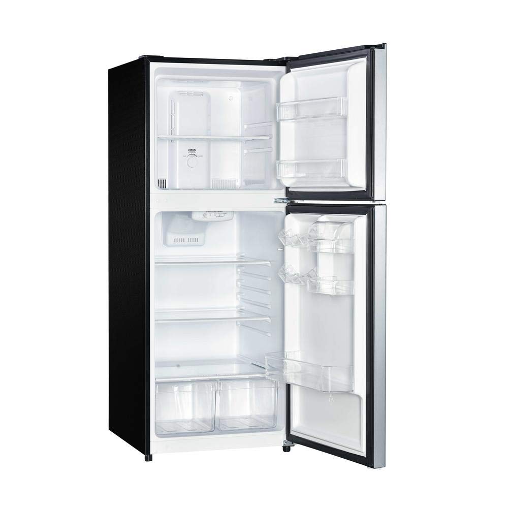 Magic Chef 10.1 cu. ft. Top Freezer Refrigerator Platinum Steel