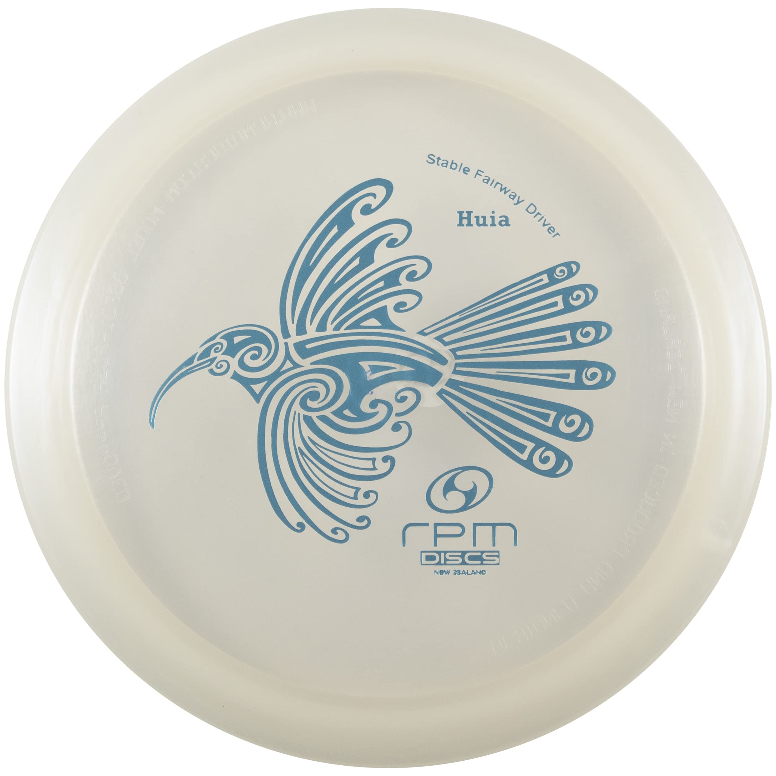 RPM Discs Huia Cosmic | Fairway Driver Golf Disc | Intermediate Disc Golf Driver [Stamp Color & Weight May Vary] (White)