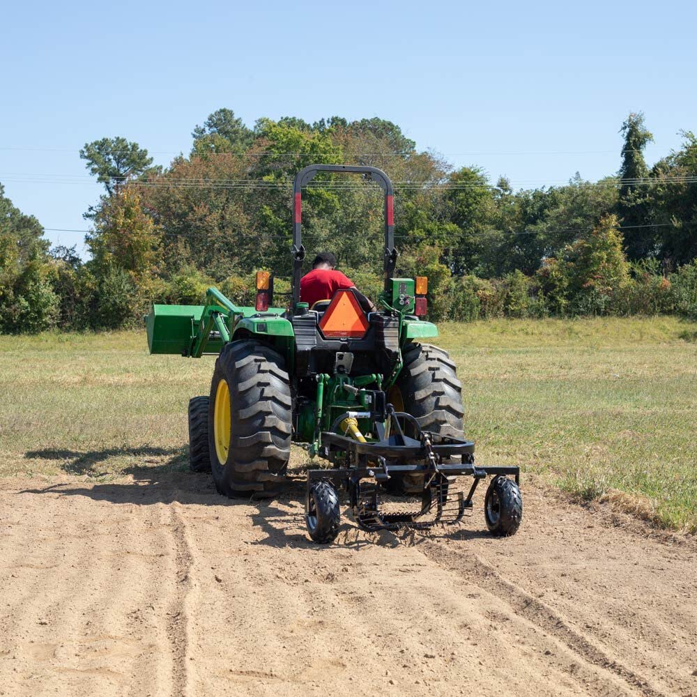 Titan Attachments 3 Point Potato Digger PTO Powered, Category 1 Tractor Attachment, Single-Row Potato Harvester