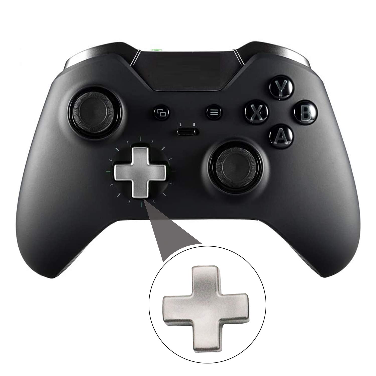 Magnetic Metal Stainless Steel D-pads Kits Directional Pad Replacement Parts for Xbox One Elite Controller, Elite Series 2, Xbox One, Xbox One S/X Controller
