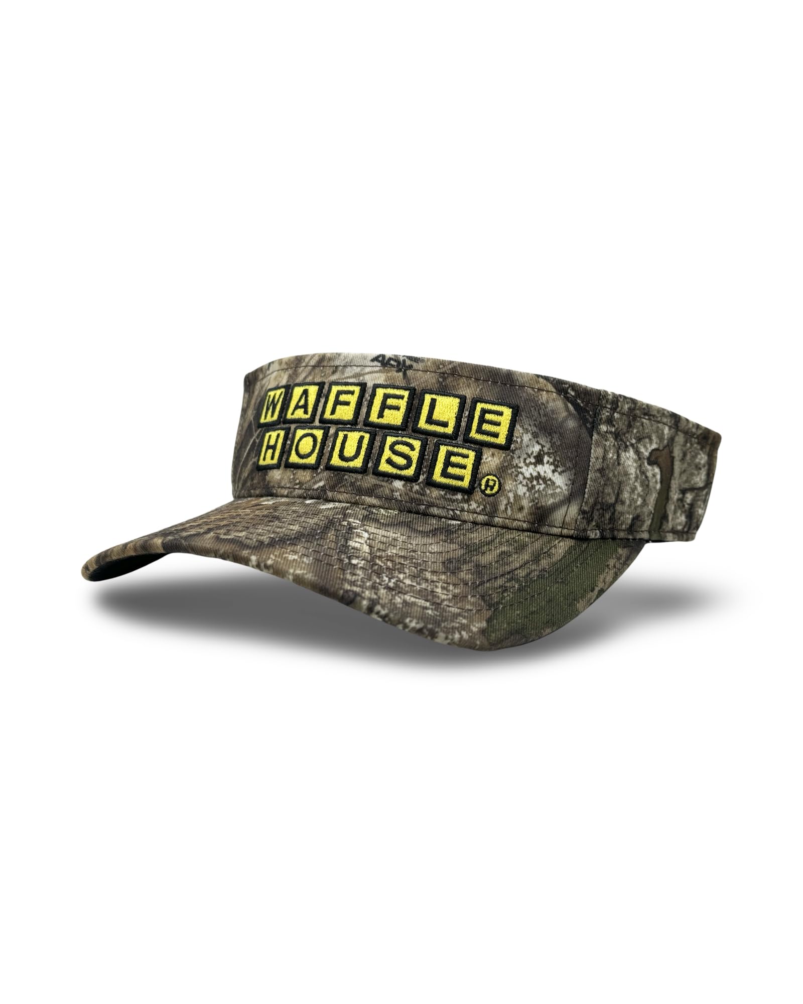 Realtree Color Camo Waffle House Embroidery Logo Visor | Adjustable Velcro Backing | Limited Edition for Men and Women