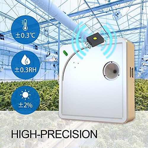 UbiBot Industrial Wireless Remote Temperature Humidity Ambient Light Sensor 2.4GHZ WiFi 24/7 Alerts Data Logger Free iPhone/Android Apps Monitor Anywhere, Anytime! IFTTT WS1 Temperature Probe Combo