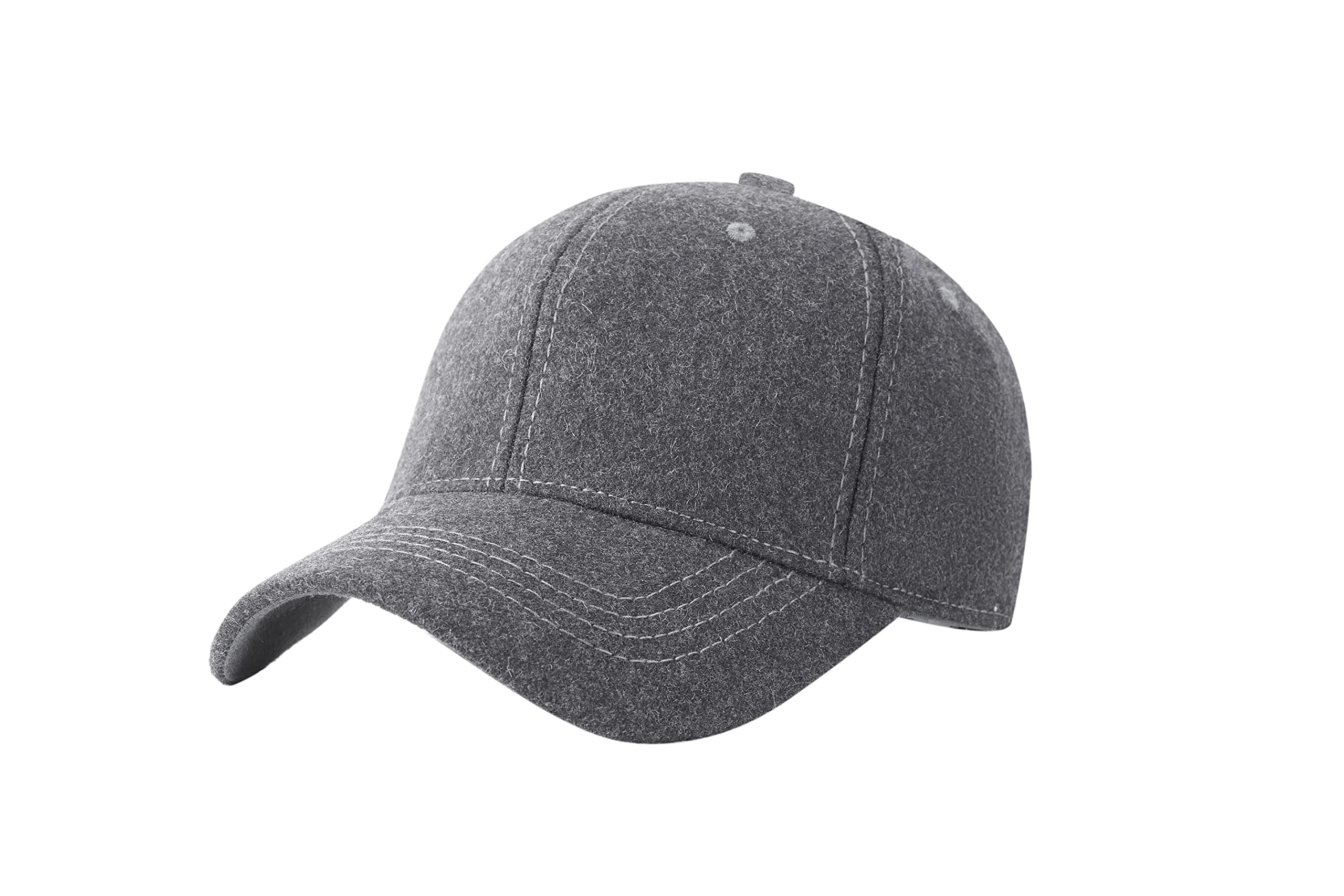 Save Green Life Adjustable Size of Warm Cashmere Baseball Cap Wool Hat Winter Unisex (Dark Gray), One