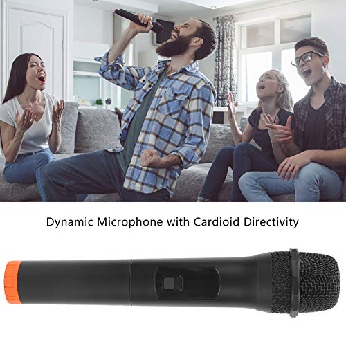 Wireless Microphone, High Gain Wide Applicability Karaoke Mic Excellent Sound Quality for Outdoor for Singing