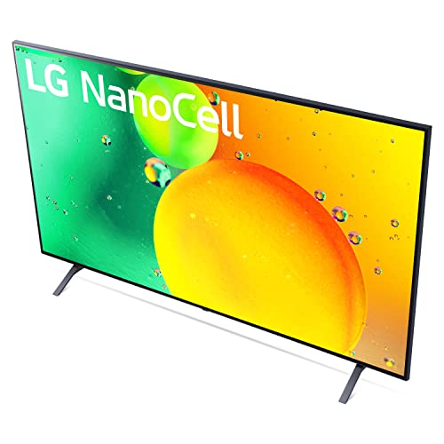 LG NANO75 Series 65-Inch Class Smart TV 65NANO75UQA - 2022 AI-Powered 4K, Alexa Built-In, Black
