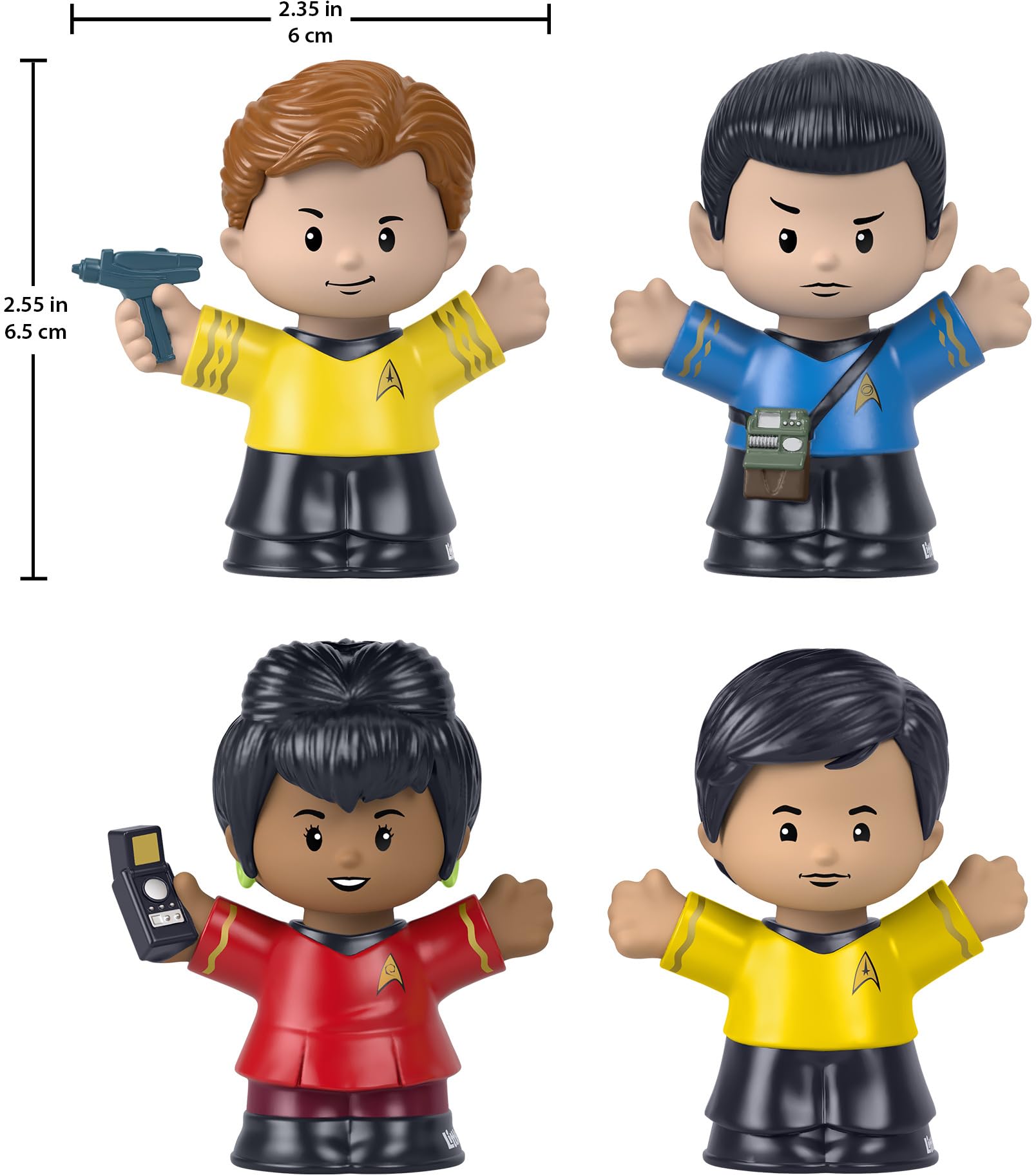 Little People Collector Star Trek Special Edition Set for Adults & Fans in a Display Gift Package, 4 Characters