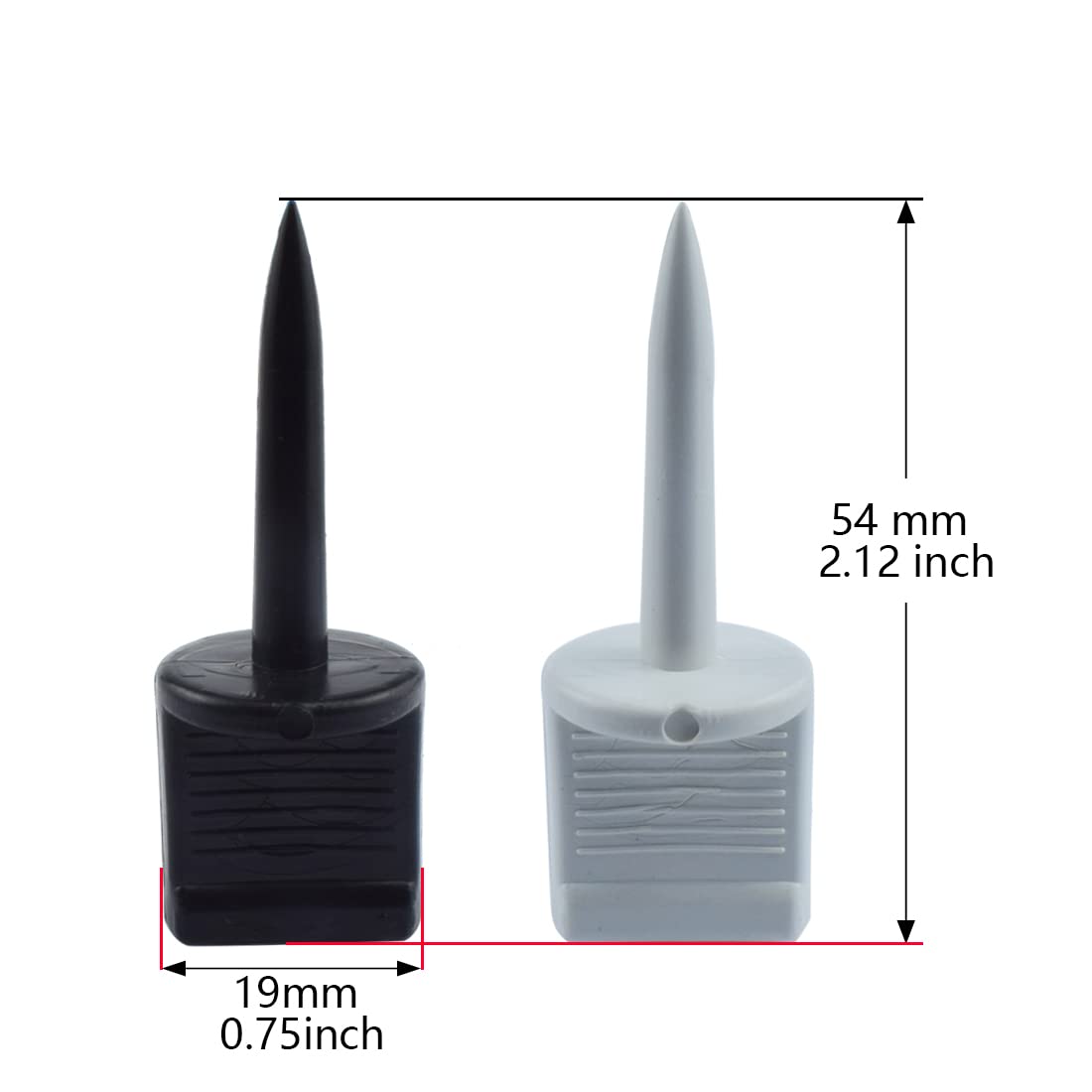 Plastic Archery Target Face Pins Outdoor Shooting Target Nail Pins for Shooting Competitions Exercises Paper Foam Targets, 8 x Black & 8 x White