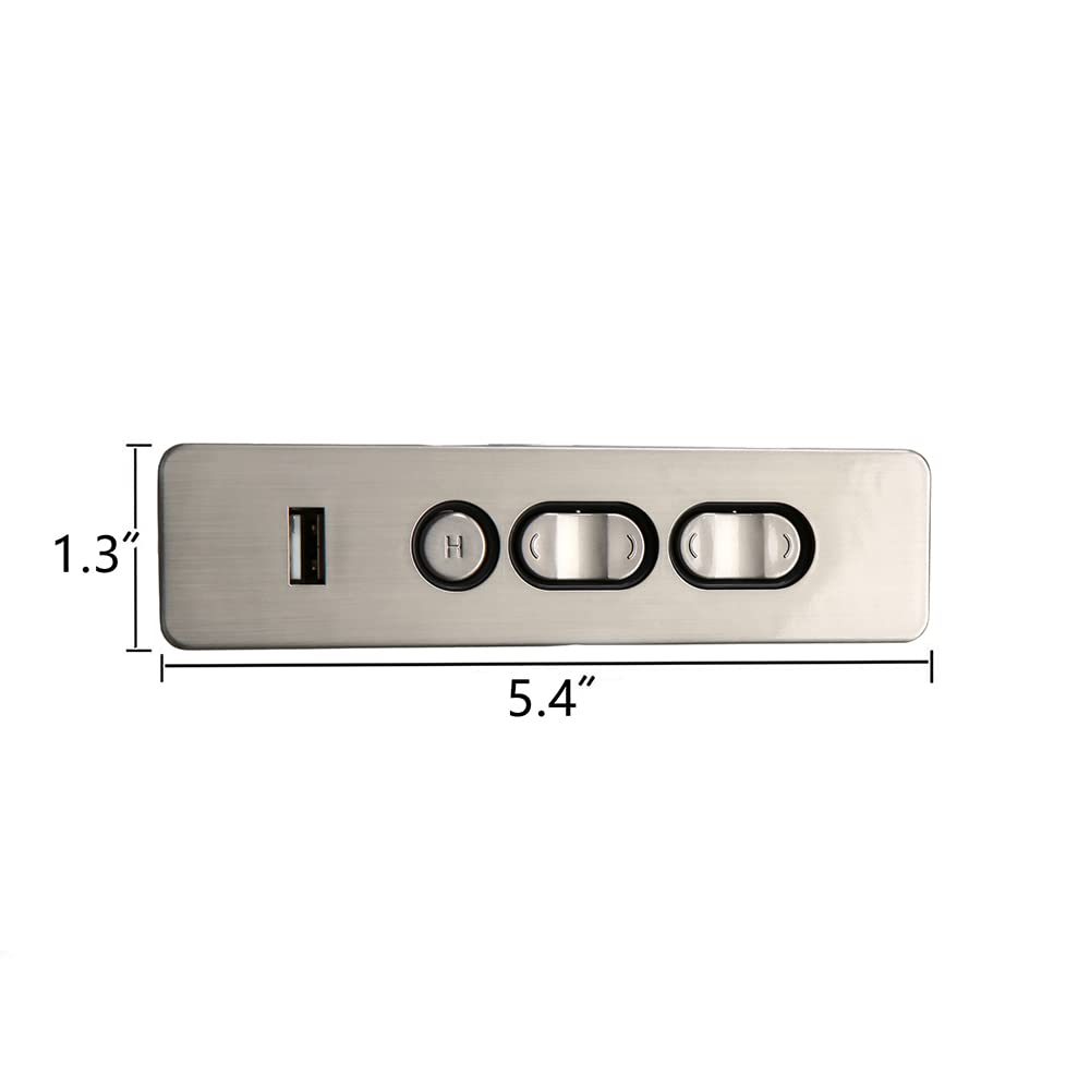 Power Recliner Lift Chair Electric Sofa 5 Button 5 Male Pin 2 Female Pin Hand Control Replacement with USB