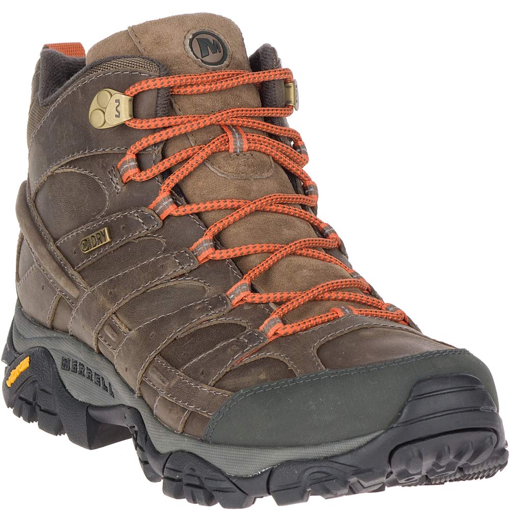 Merrell Men's Moab 2 Prime MID Waterproof Hiking Boot, Canteen, 10.5 Wide
