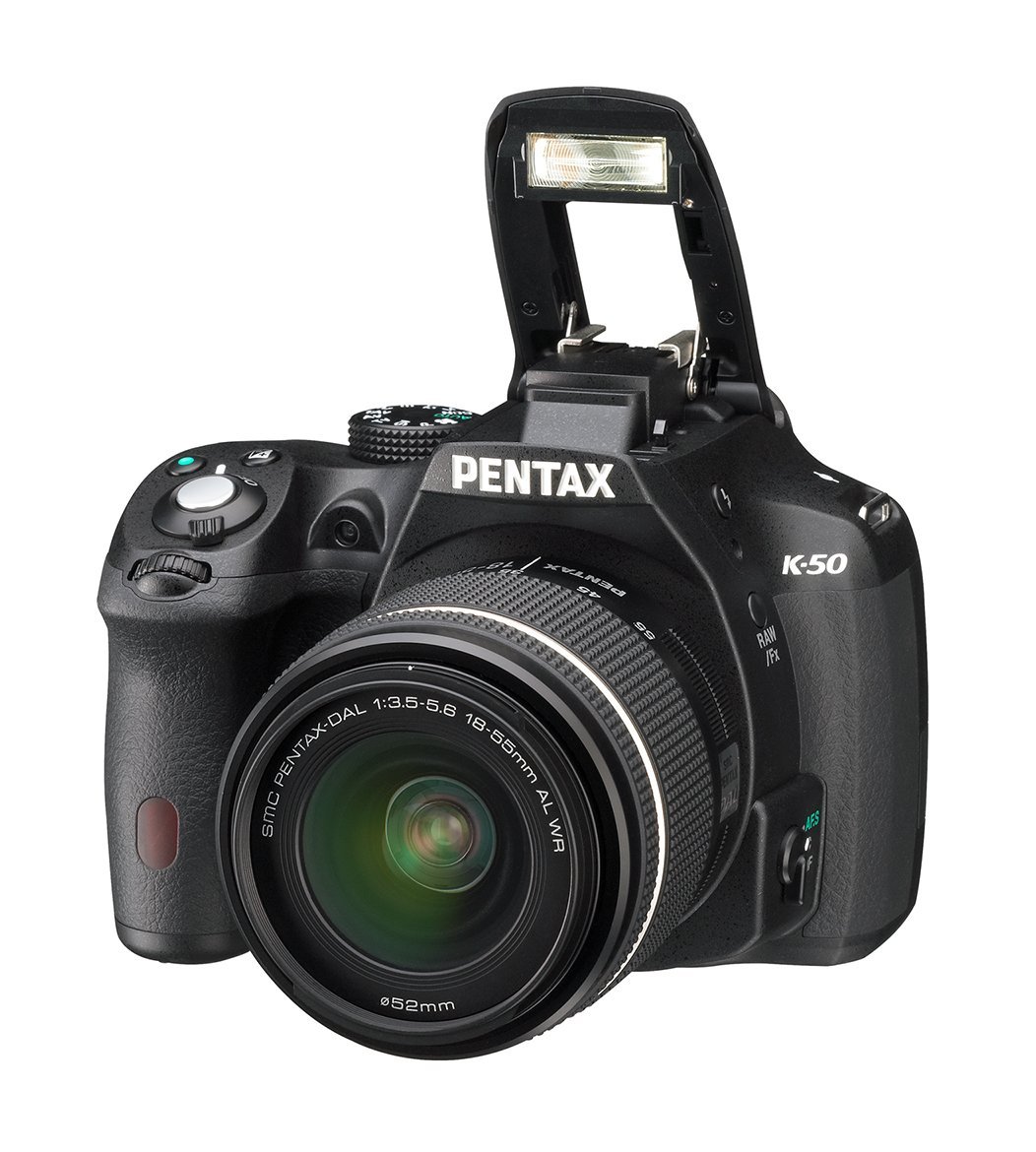 Pentax K-50 16MP Digital SLR Camera Kit with DA L 18-55mm WR f3.5-5.6 Lens (Black)