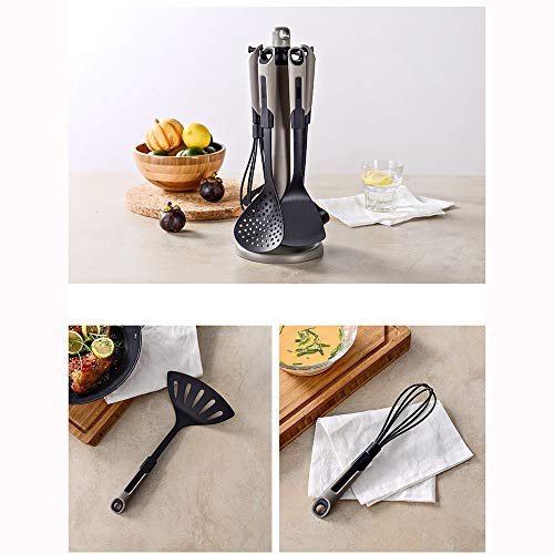 LMMDP 1 Set 6pcs Heat Resistance Cookware Shovel Spoon Non Stick Kitchenware Cooking Supplies Kitchen Utensil for Home