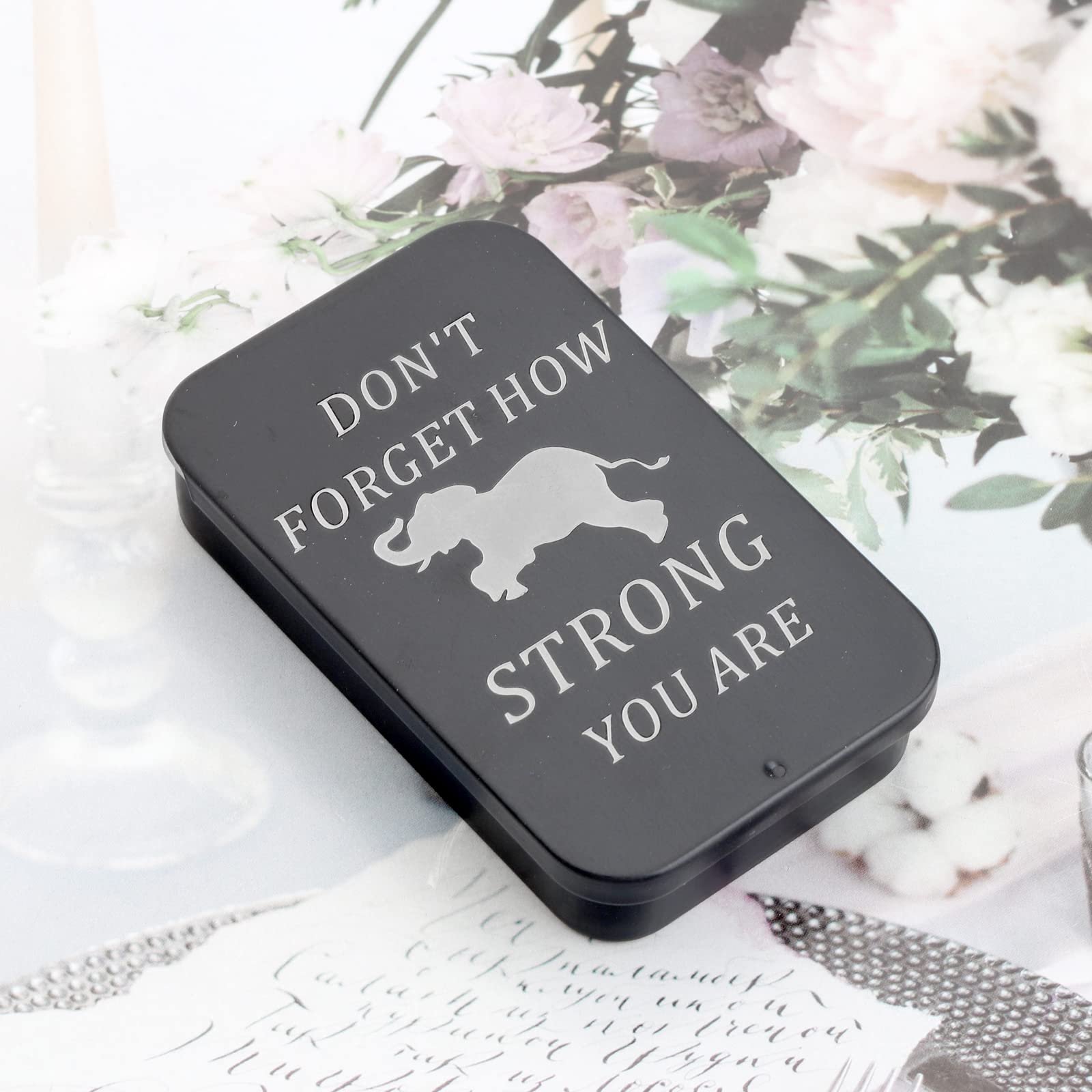 MYOSPARK Elephant Bracelet Don't Forget How Strong You Are Elephant Lovers Gift Elephant Jewelry Graduation Gift(Elephan Don't KC