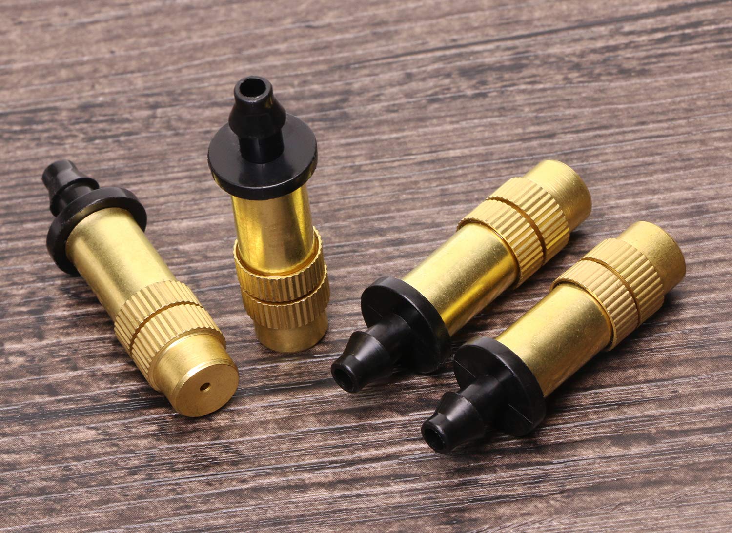 Mini Skater Garden Agricultural Irrigation 1/4-Inch(4/7) Barbed Drip Bulk Copper Plastic PE Cooling Fittings(10 Misting Nozzle)