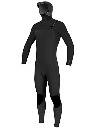 O'Neill Hyperfreak 4/3+ mm Chet Zip w/Hood Full Wetsuit Black/Black LT (6'2"-6'4", 180-200 lbs)