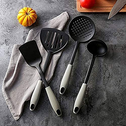 LMMDP Silicone Kitchen Tools Cooking Sets Soup Spoon Spatula Non-stick Shovel Utensils Baking Special Heat-resistant