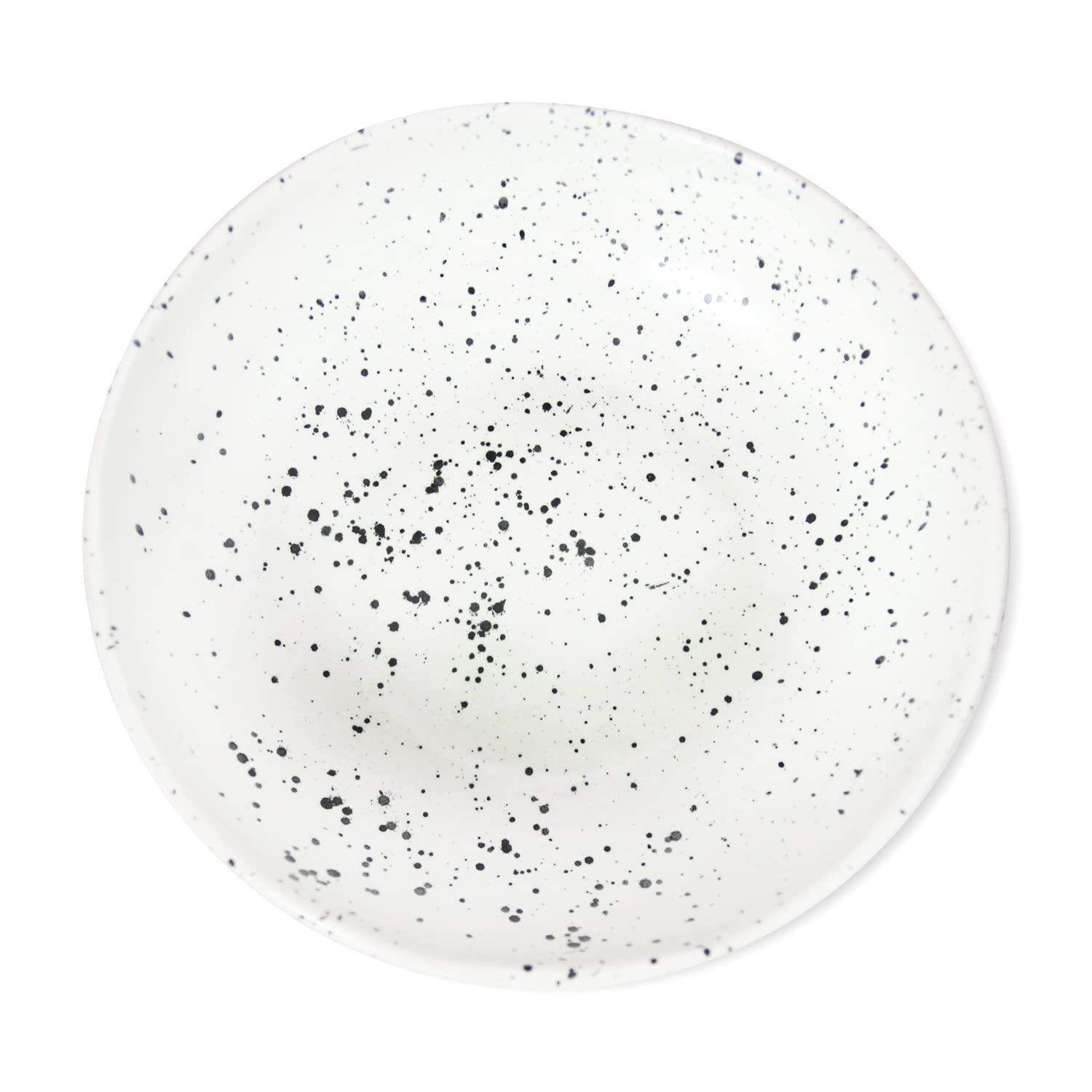 roro Handcrafted 7" Ceramic Bowls - Set of 2 | Speckled Egg White Stoneware Design | Ideal for Soup, Salad, Cereal, Pasta | Dining & Entertaining Decor | Artisan Crafted Kitchenware
